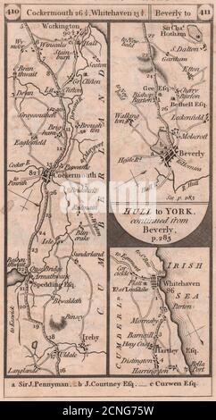 Cockermouth-Workington-Whitehaven. Beverley road strip map PATERSON ...