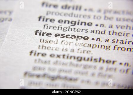 Word or phrase Fire in a dictionary Stock Photo - Alamy