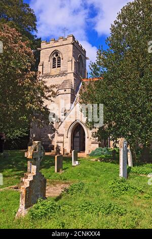 St Peter's church, Gunby. Church of England parish church in the ...