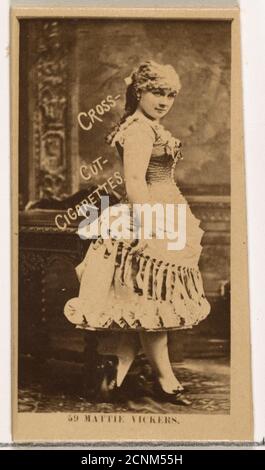 Card Number 59, Miss Mattie Vickers, from the Actors and Actresses ...