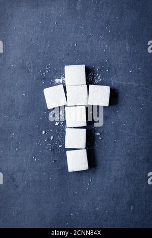Sugar cubes, cross Stock Photo - Alamy