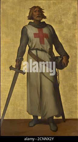 Godfrey de Bouillon at the Siege of Jerusalem in 1099 during the First ...