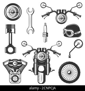 Bike Repair Abstract Vintage Vector Sign, Label or Logo Template Stock ...
