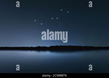 Columba star constellation, Night sky, Cluster of stars, Deep space ...