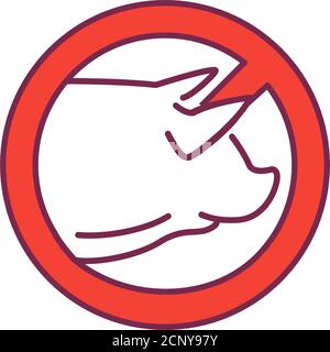 Do not eat color line icon, prohibition and no eat, no fast food vector ...