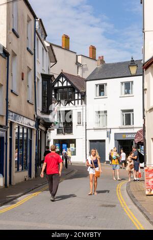 Side street, Tenby, Pembrokeshire, Wales, K Stock Photo - Alamy