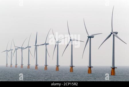 Offshore wind turbines, Kent, 2010. Artist: Historic England Staff ...