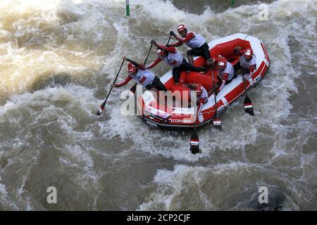 Citarik River, West Java, Indonesia. December 3rd, 2015. U19 men teams ...