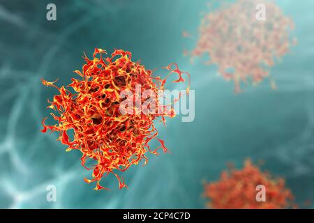 Cancer cells, computer illustration Stock Photo - Alamy