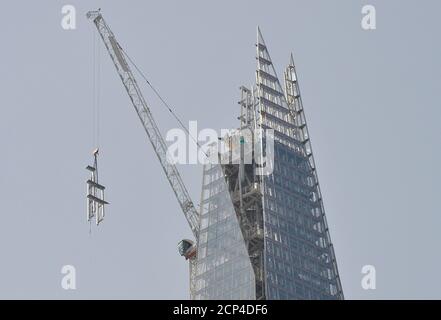 The Top Section Of The Shard Building London, UK Stock Photo - Alamy