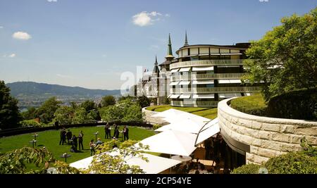The Dolder Grand Hotel in Zurich Switzerland - exterior detail designed ...
