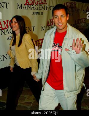 Jackie Titone and Adam Sandler Premiere of Columbia Pictures' "That's ...