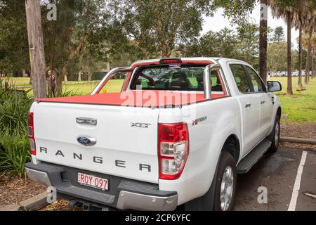 Ford Ranger hirider white ute truck in white parked in Sydney,NSW ...