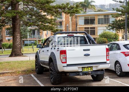 Ford Ranger hirider white ute truck in white parked in Sydney,NSW ...
