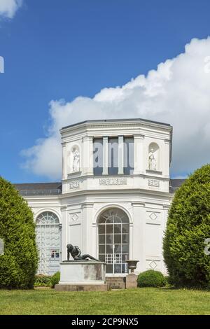 Orangery in the castle park, Putbus, Rügen Island, Mecklenburg-Western ...