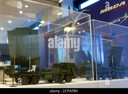 A Medium Extended Air Defense System missile is launched to intercept a ...