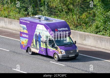 Natwest mobile bank branch van in Rhiwbina, Cardiff, south Wales Stock ...