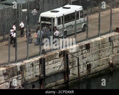 HMP Weare, Prison Ship, Portland Port, Dorset, Britain UK Stock Photo ...