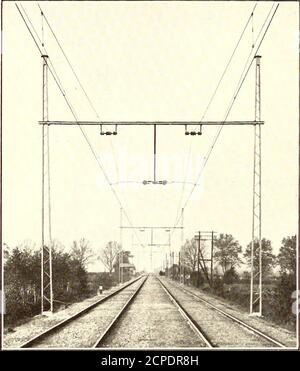 . Electric railway journal . CATENARY TROLLEY CONSTRUCTION ON MANHATTAN ...