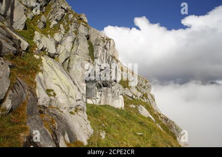 Switzerland, Gotthard pass, Sasso museum Stock Photo - Alamy