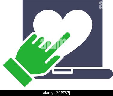 Laptop review icon simple vector. Credibility trust. Credible rate ...