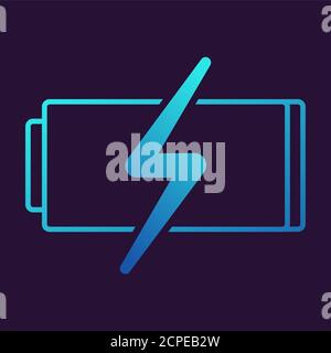 Low battery level flat gradient two-color ui icon Stock Vector Image ...