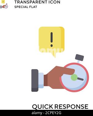 Quick Response icon. Flat style vector EPS use in infographics,web ...