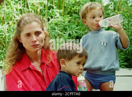 Maria Stevens widow of murdered white farmer David Apr 2000 Memorial ...