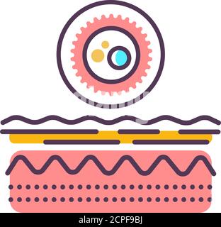 Skin Cells vector icon isolated on transparent background, Skin Cells ...