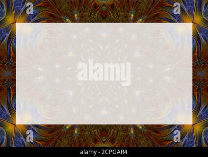 Good Vibrations Landscape Border Design Stock Photo - Alamy