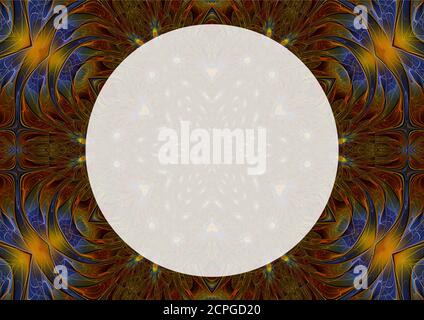 Good Vibrations Landscape Border Design Stock Photo - Alamy