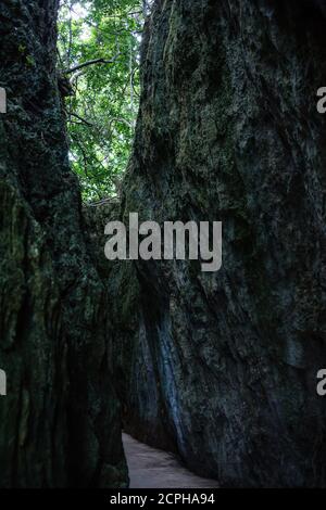 Crevice in the Kenting National Forest Recreation Area Stock Photo - Alamy