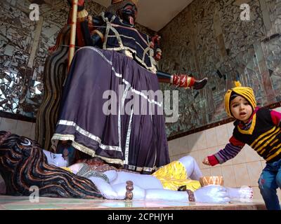 Cute Indian kid in lord krishna makeup and dress at Pushkar Camel Fair ...
