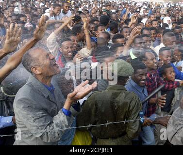 ETHIOPIA Patriarch Abuna Paulos of the Ethiopian Orthodox Church during ...