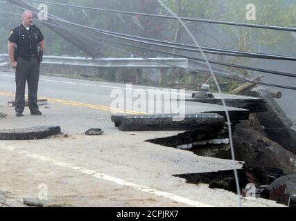 Hurricane Damage from 2004 hurricane Ivan on Grand Cayman Island Stock ...