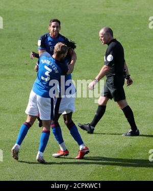 Carlisle United's Omari Patrick and Southend United's Nathan Ralph ...