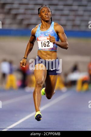 Jamaica's Simone Facey in the Women's 200k heat four during day five of ...