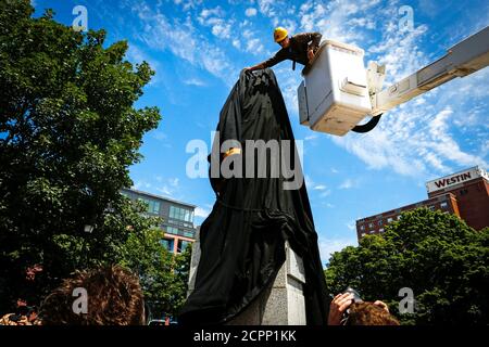 Halifax, Nova Scotia, Canada - July 29, 2017: Members of the Pirates of ...