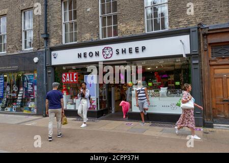 Neon Sheep shop Sidney Street Cambridge 2019 Stock Photo - Alamy