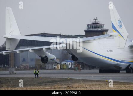Antonov An-225 Mriya aircraft before take off in Gostomel airport in ...