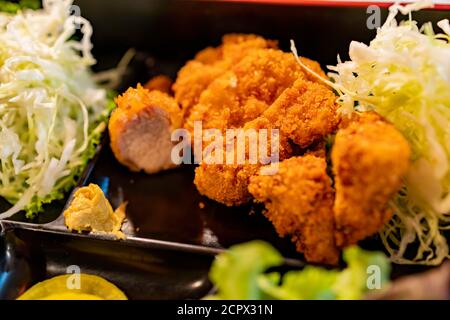 Pork Katsu Bento Box at a Japanese Restaurant in Manhattan, New York ...