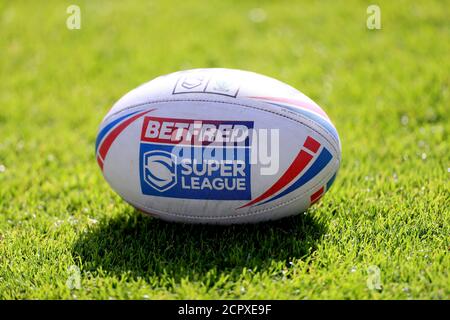 The Betfred Super League match ball Stock Photo - Alamy