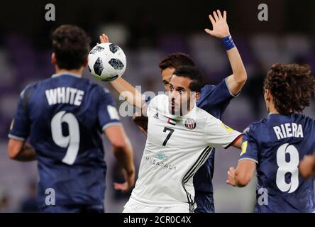 Ali Mabkhout of United Arab Emirates national football team celebrates ...