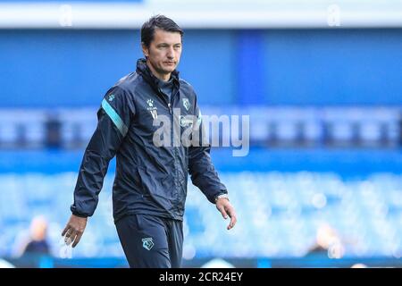 Vladimir Ivic manager of Watford walks back the the dressing room at ...