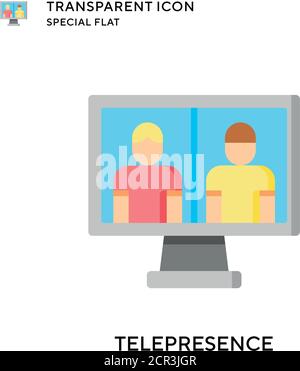 Telepresence vector icon. Modern vector illustration concepts. Easy to ...