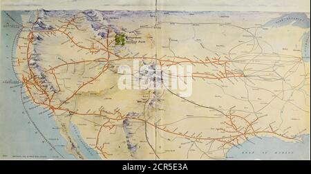 Map of the Oregon Railroad and Navigation Company and the Southern ...