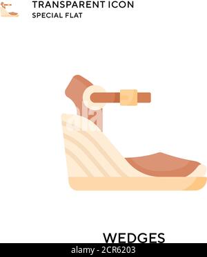 Wedges vector icon. Flat style illustration. EPS 10 vector Stock Vector ...