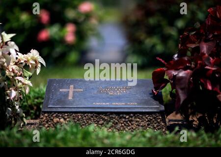 Rangoon Memorial at Taukkyan War Cemetery near Yangon, Myanmar Stock ...