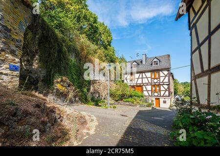 Dill Castle and historical buildings in the village of the same name in ...