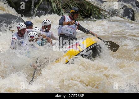 Citarik River, West Java, Indonesia. December 3rd, 2015. U19 men teams ...